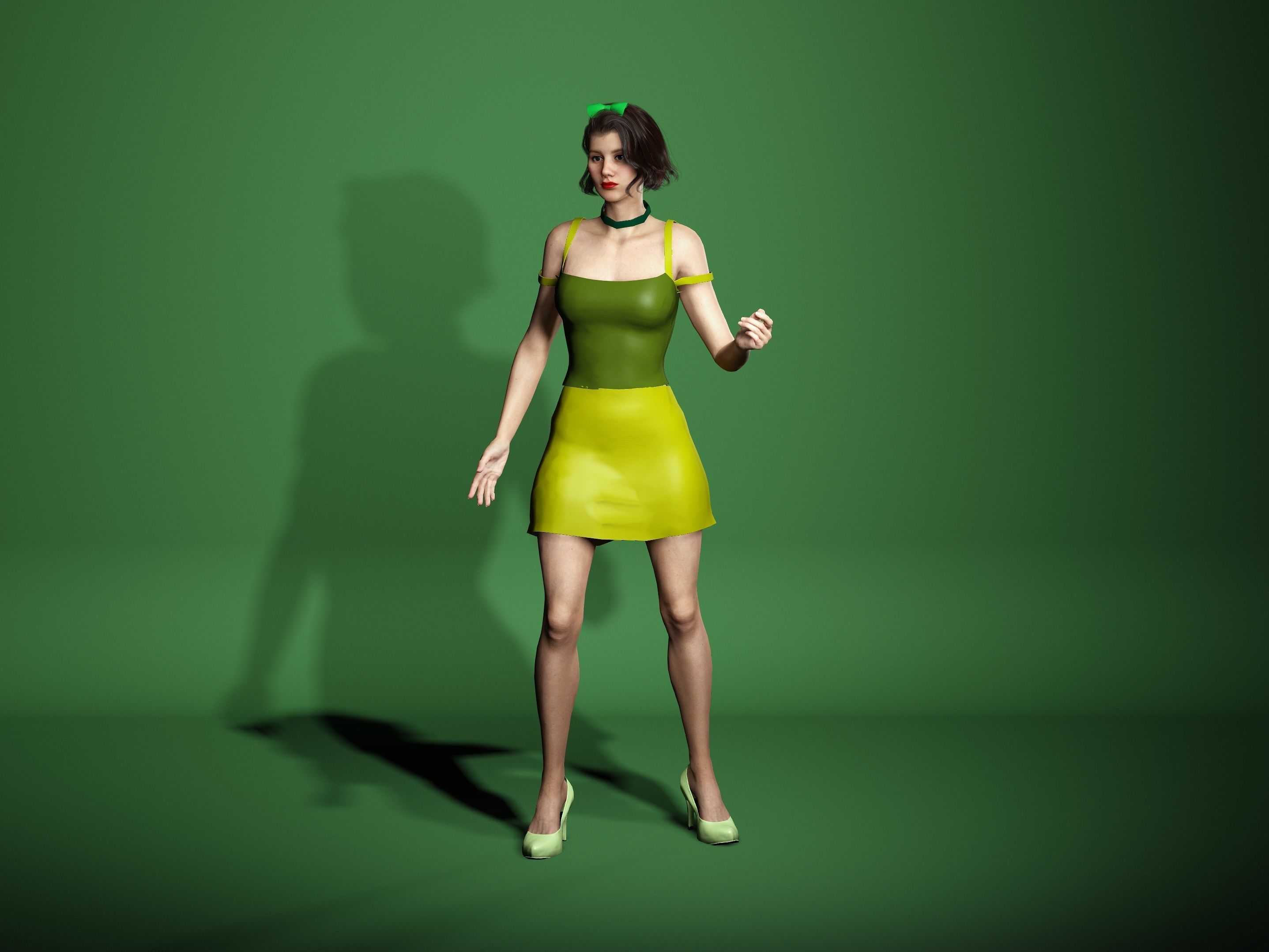 3D model Drizella the stepsister-Female character VR / AR / low-poly ...
