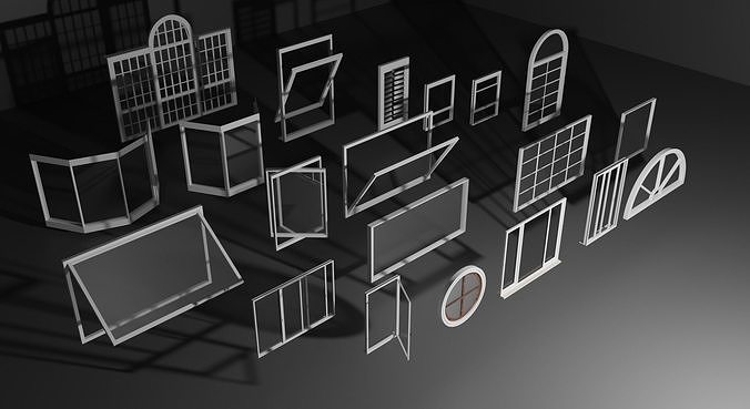 3D model 20 Windows 3d Model VR / AR / low-poly | CGTrader