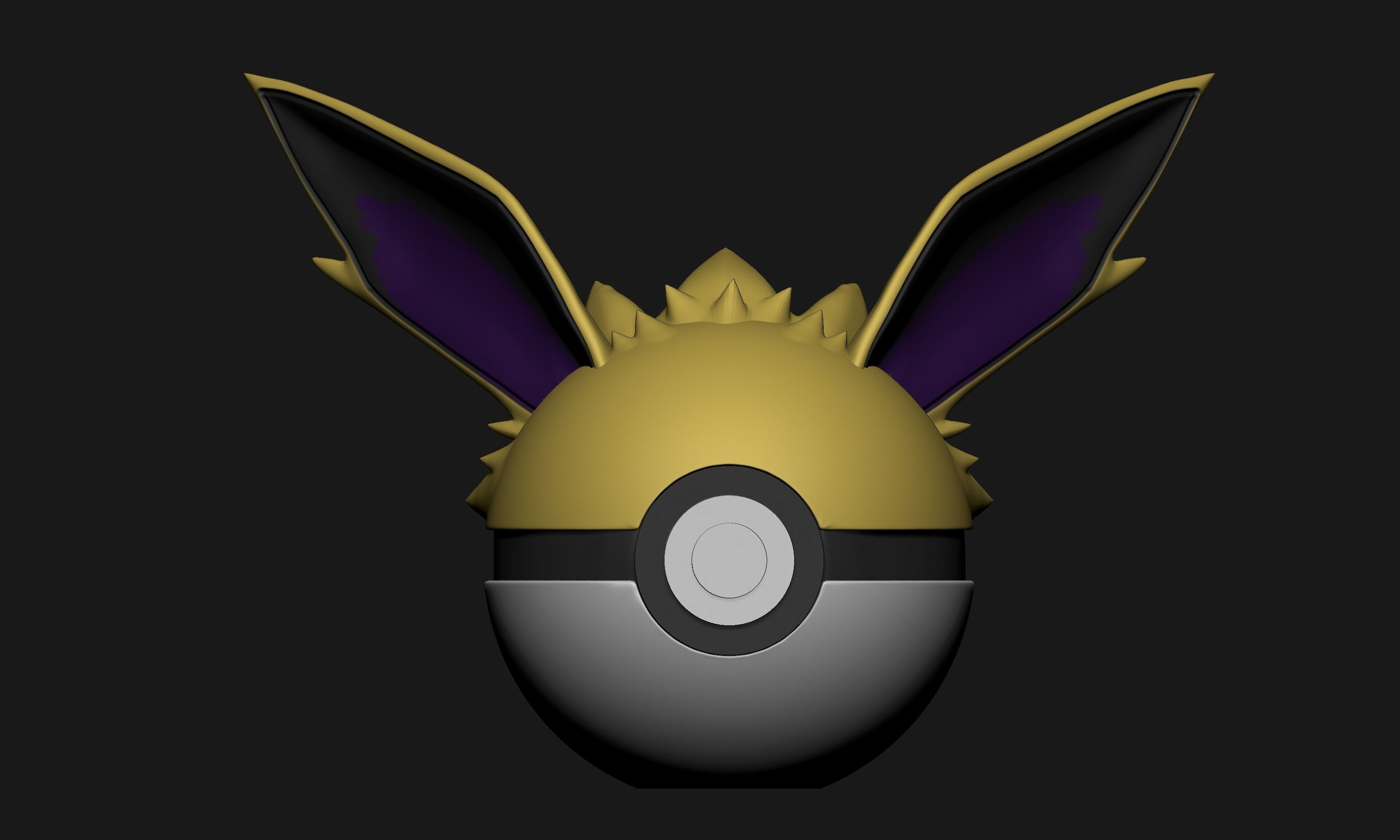 Pokemon Jolteon Pokeball 3D model 3D printable | CGTrader