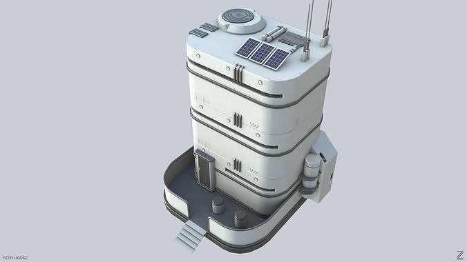 3D model Scifi house VR / AR / low-poly | CGTrader
