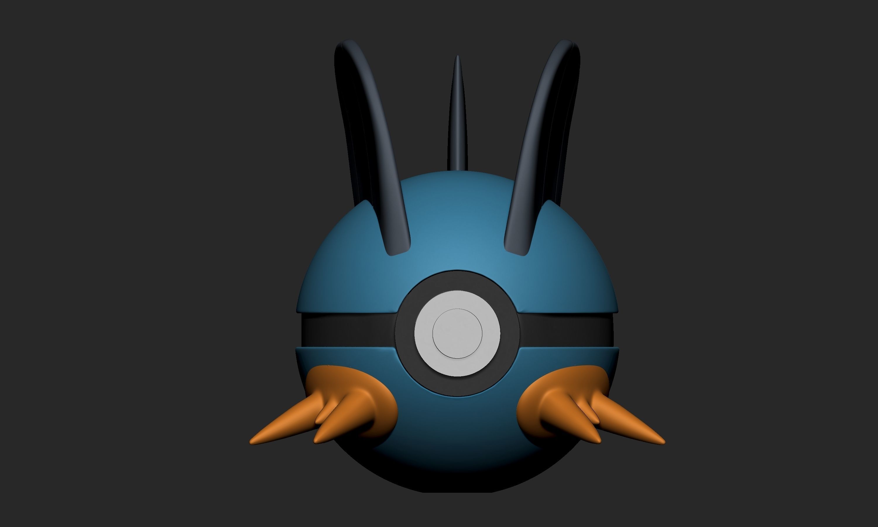 Pokemon Swampert Pokeball 3D model 3D printable | CGTrader