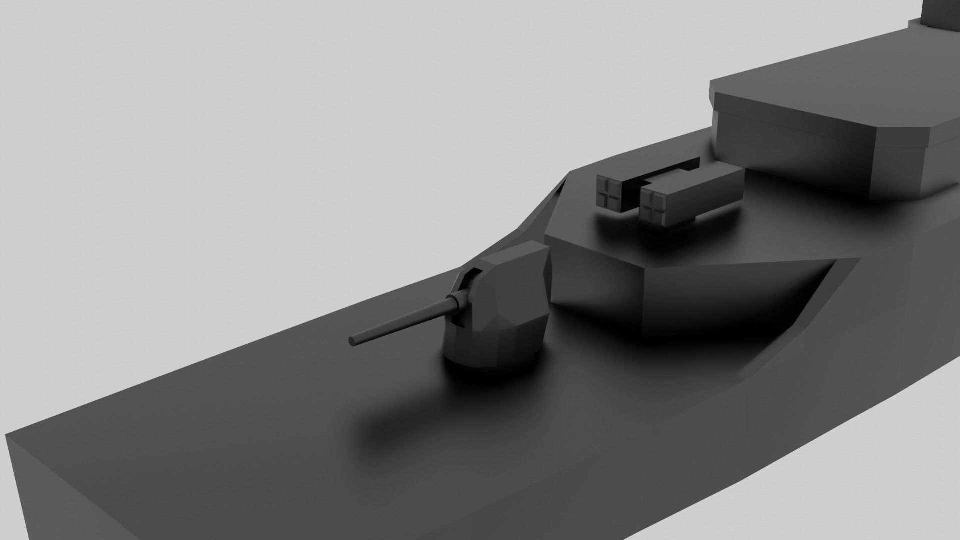 USS Spruance - Model for small scale printing 3D model 3D printable ...