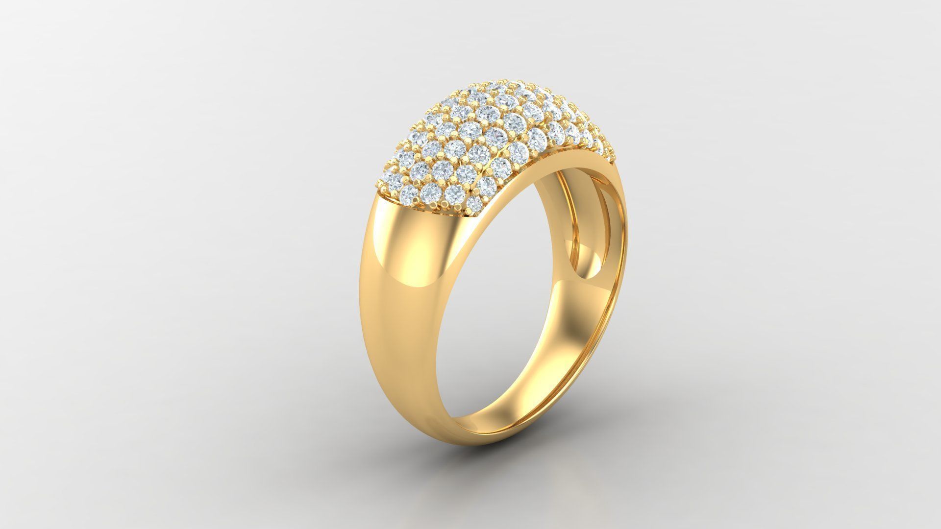 Diamond Man Ring Cad MR 254 3D model 3D printable | CGTrader