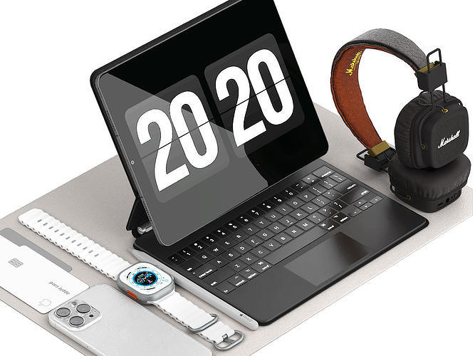 apple set 01 3D model | CGTrader