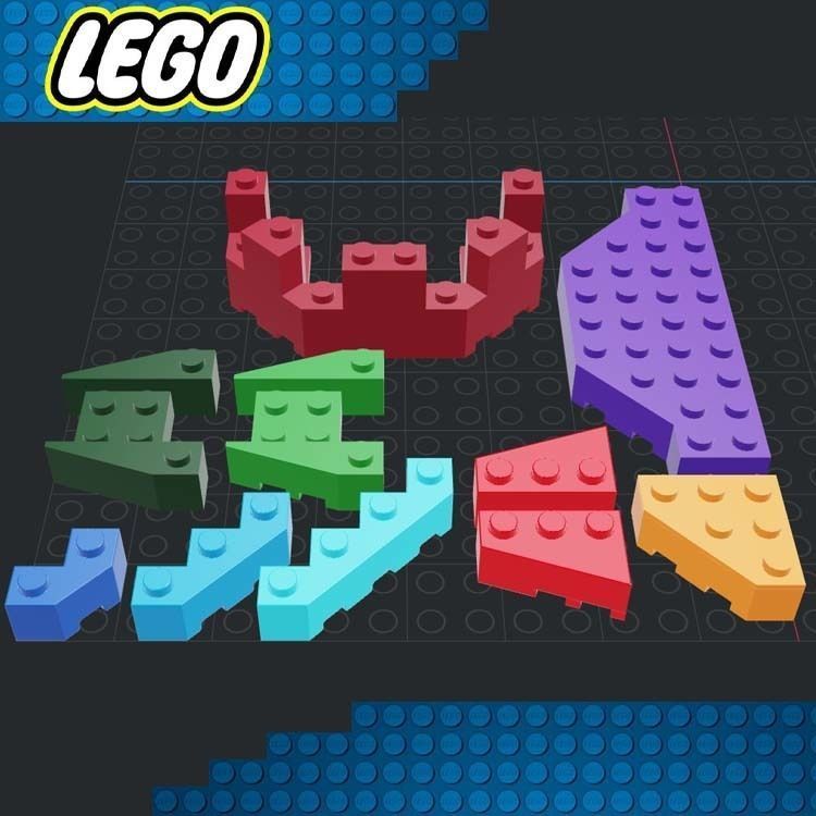 Lego - Bricks Special Angles 3D model 3D printable | CGTrader