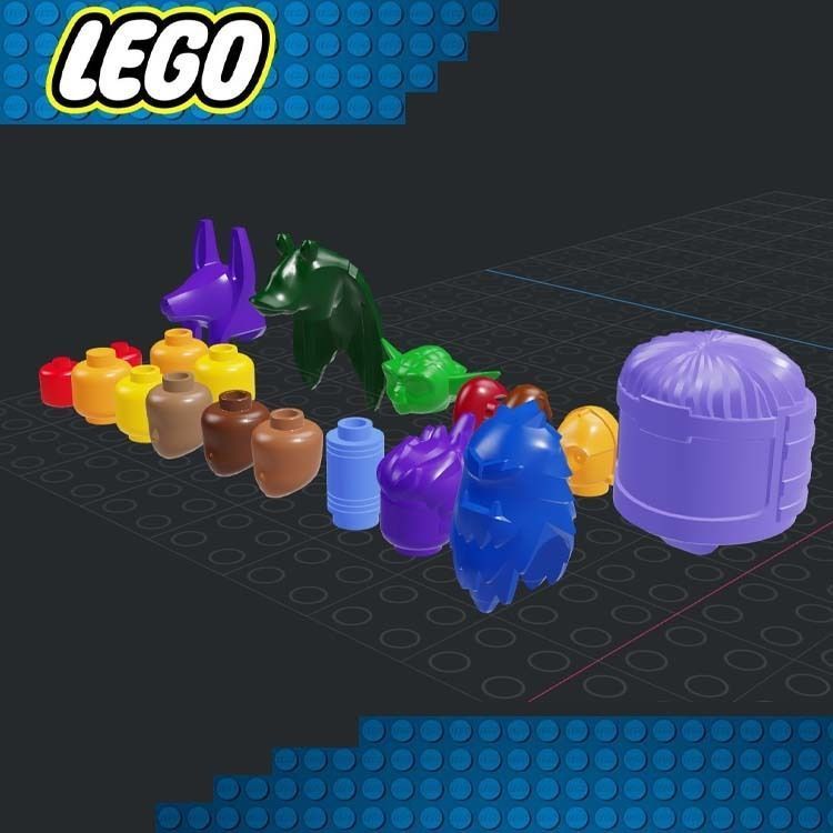 Lego - Minifigures Head 3D model 3D printable | CGTrader