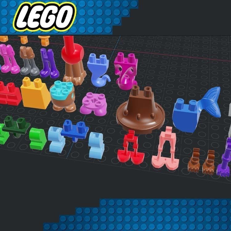 Lego - Minifigures Legs 3D model 3D printable | CGTrader