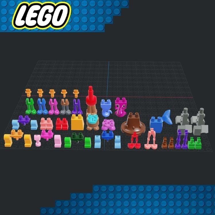 Lego - Minifigures Legs 3D model 3D printable | CGTrader