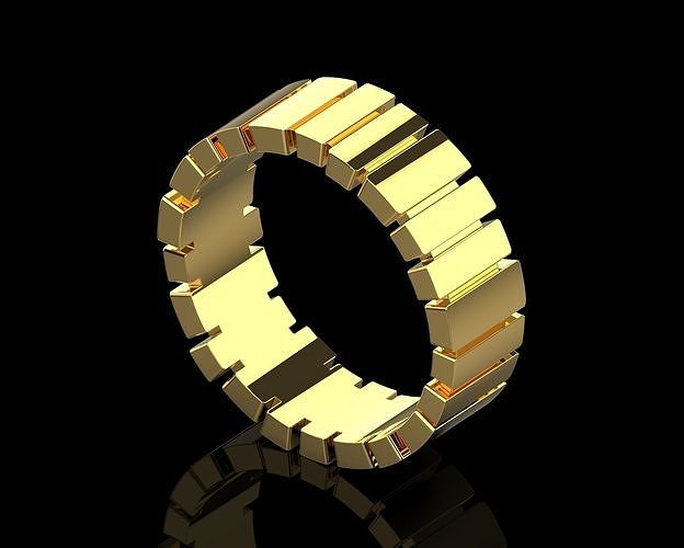 Gem Ring N130 3D model 3D printable | CGTrader