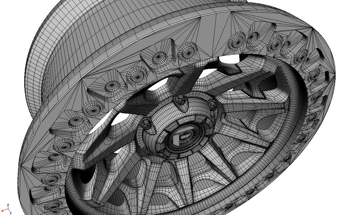 3D model Wheel Fuel Off Road COVERT Model D694 VR / AR / low-poly ...