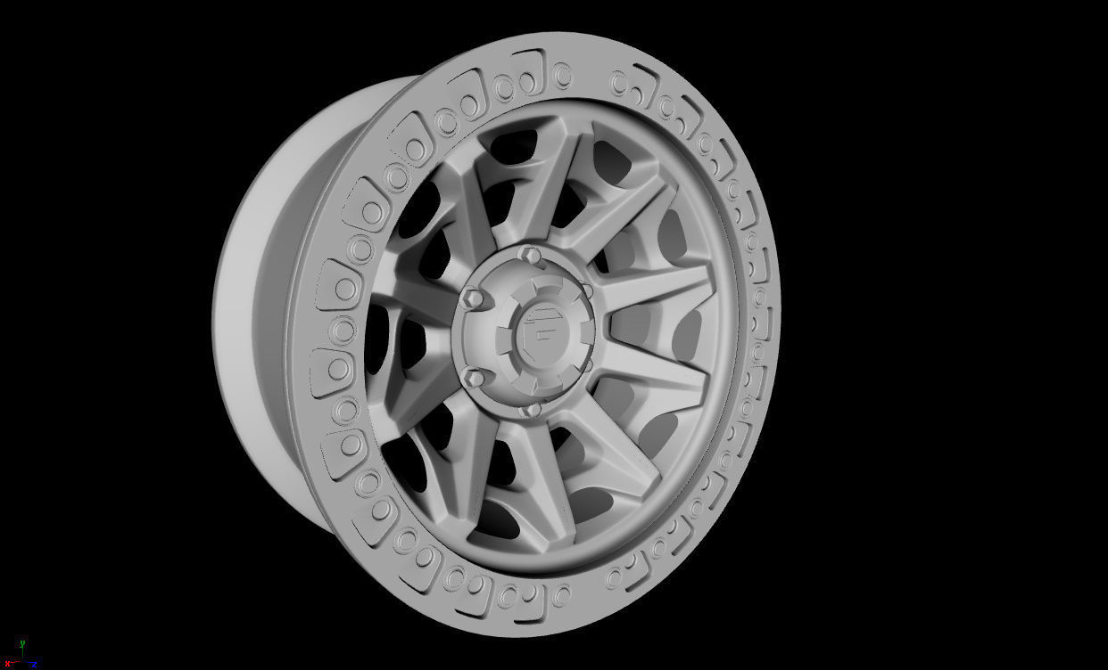 3D model Wheel Fuel Off Road COVERT Model D694 VR / AR / low-poly ...