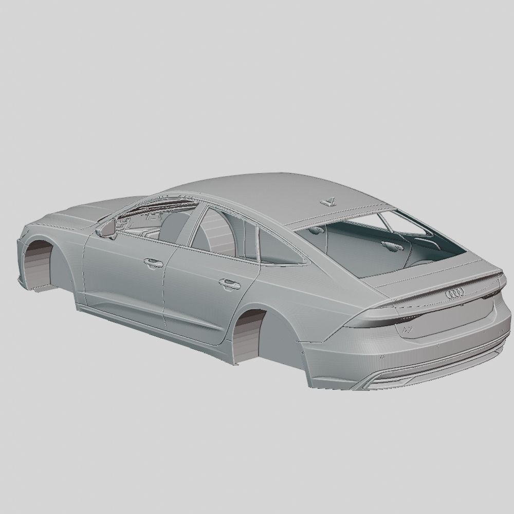 Audi A7 Sportback 2019 Printable Body 3D model 3D printable | CGTrader