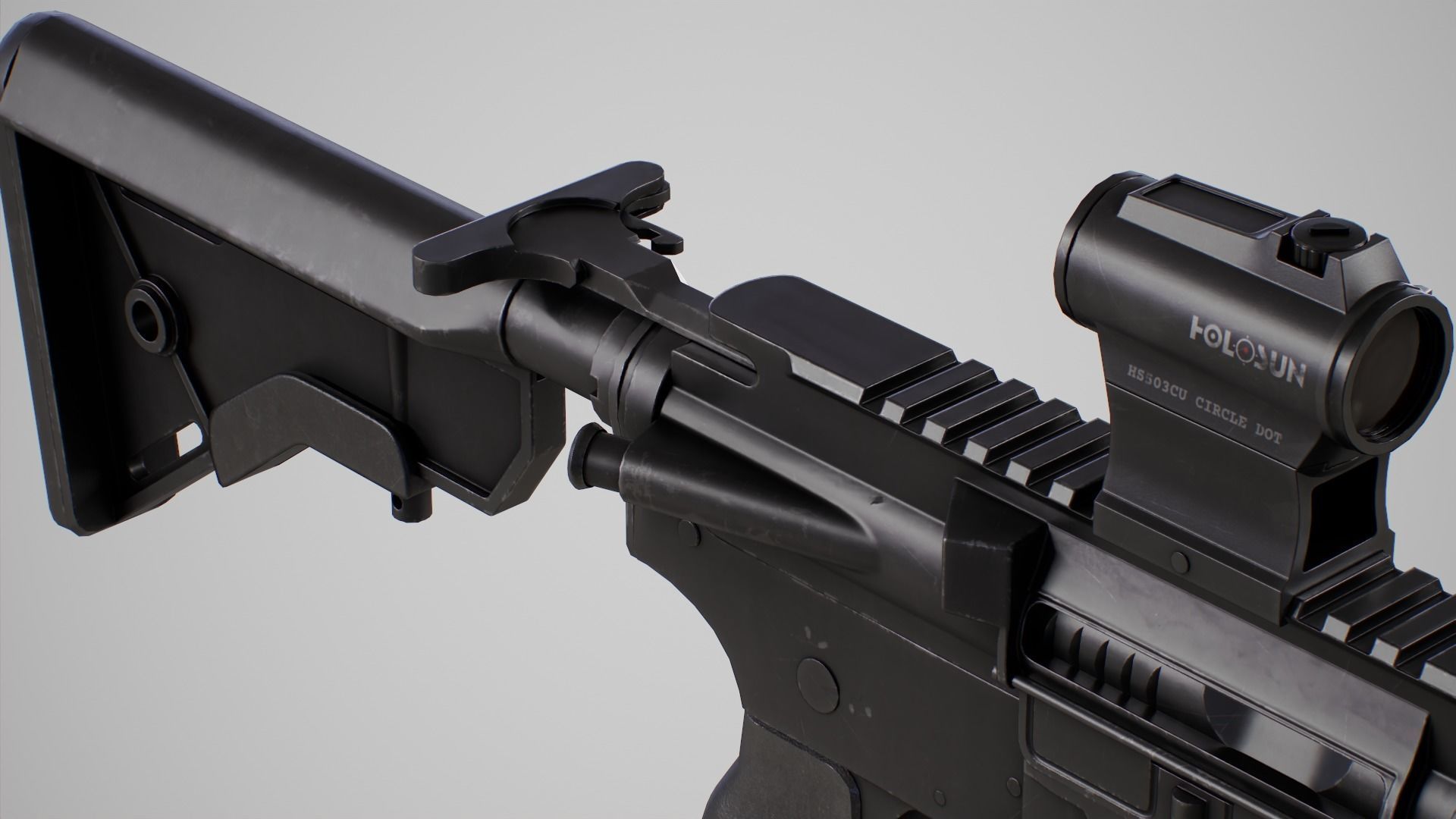 3D model AR-15 Rifle VR / AR / low-poly | CGTrader