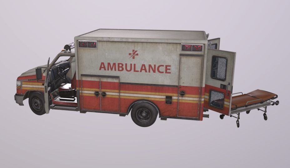 3D model Ambulance VR / AR / low-poly | CGTrader
