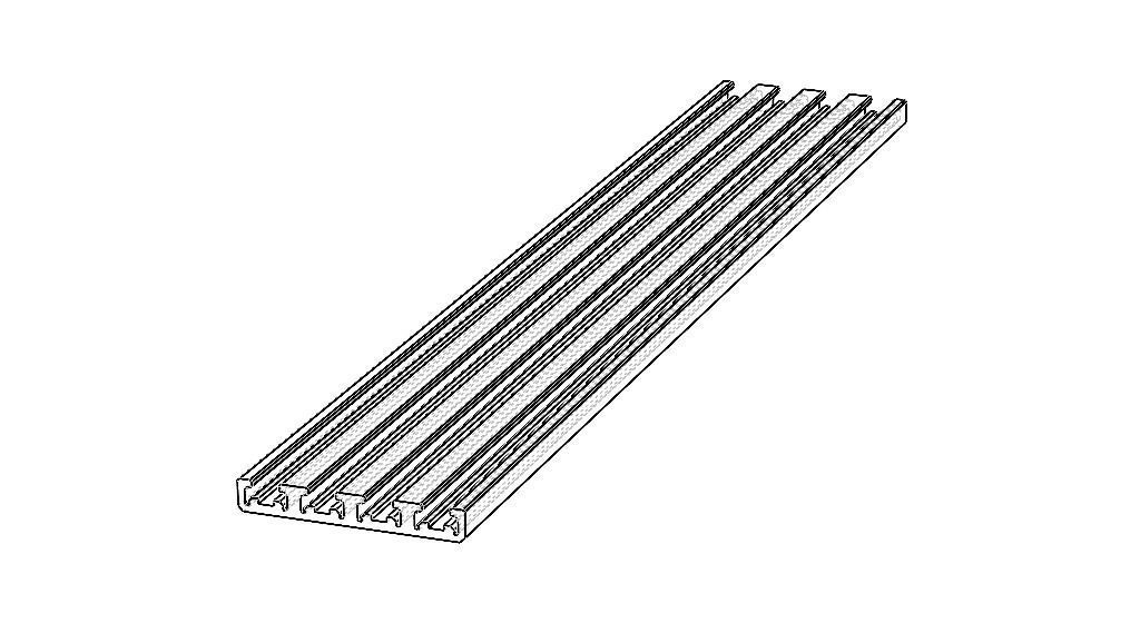3D model Aluminum Extruded Linear Guide Rail for Jigs VR / AR / low ...
