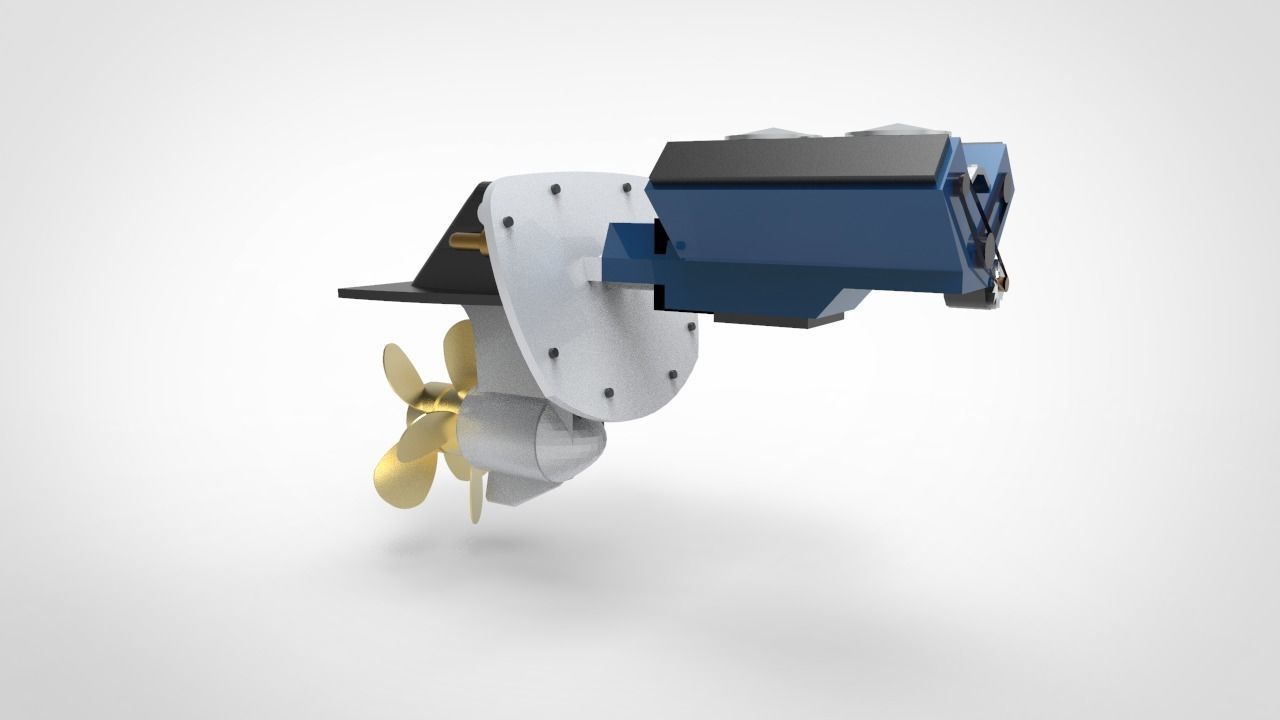 boat engine propulsor 3D model | CGTrader