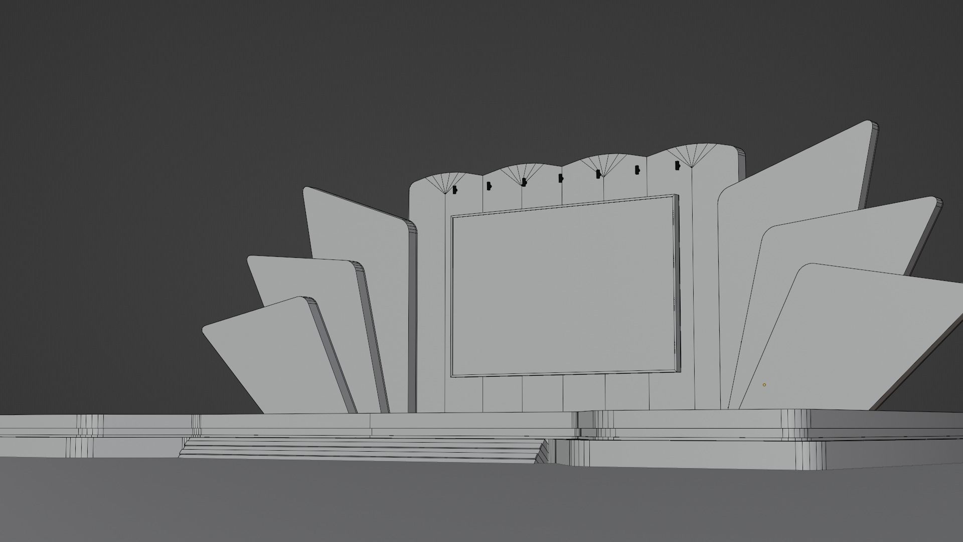 Entertainment Concert or Corporate Event Stage with Lights 3D model ...