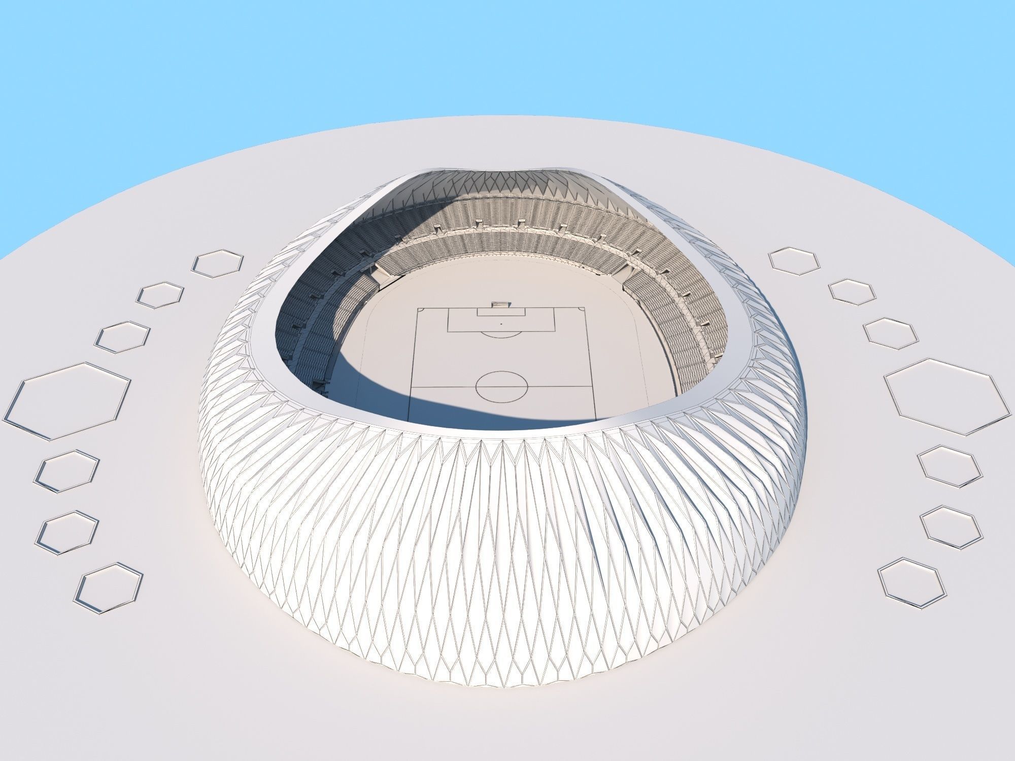 MOON STADIUM 3D model | CGTrader