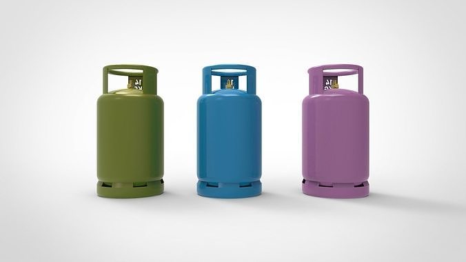 Gas cylinder 3D model | CGTrader