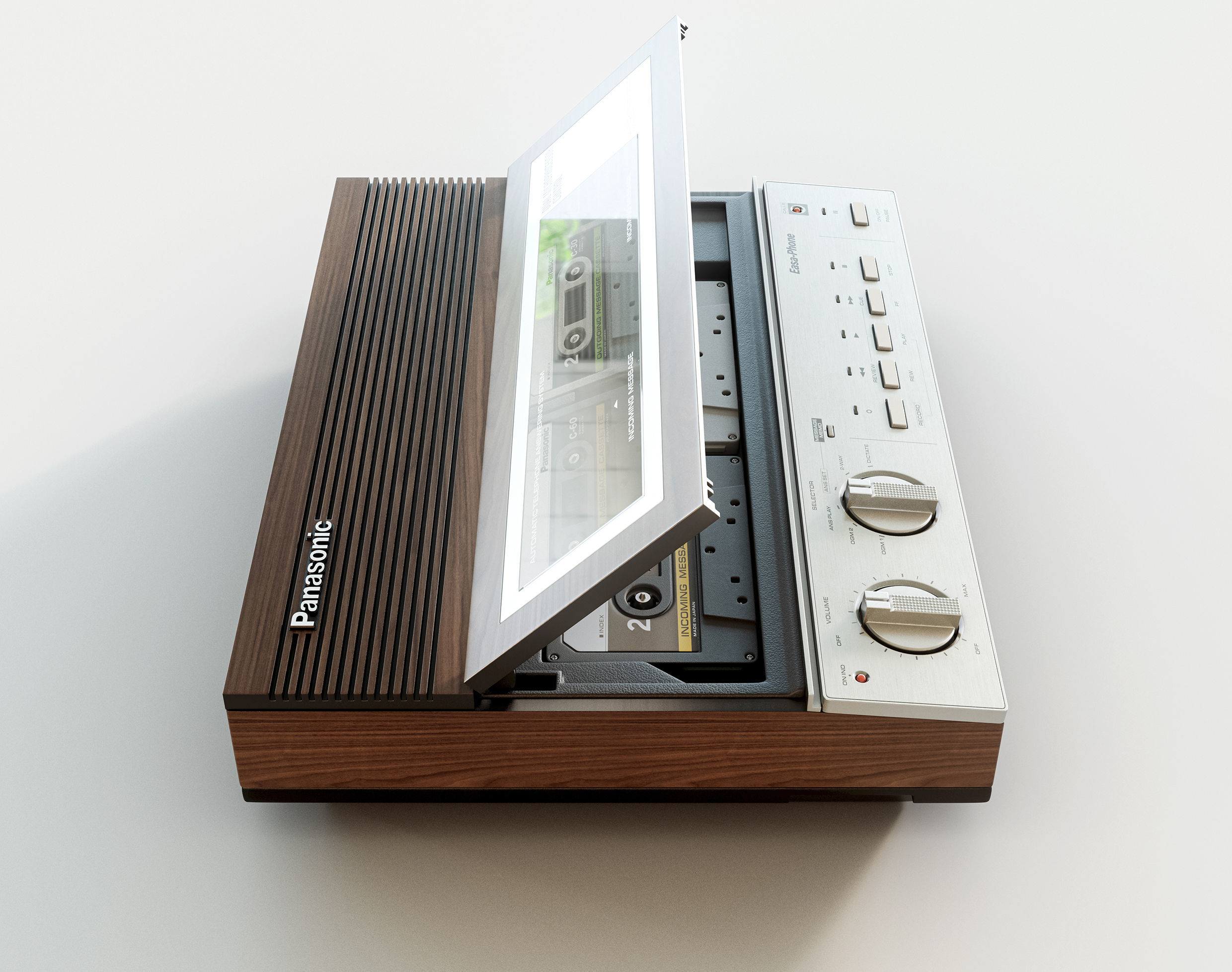 Vintage Panasonic Answering Machine 3D model | CGTrader