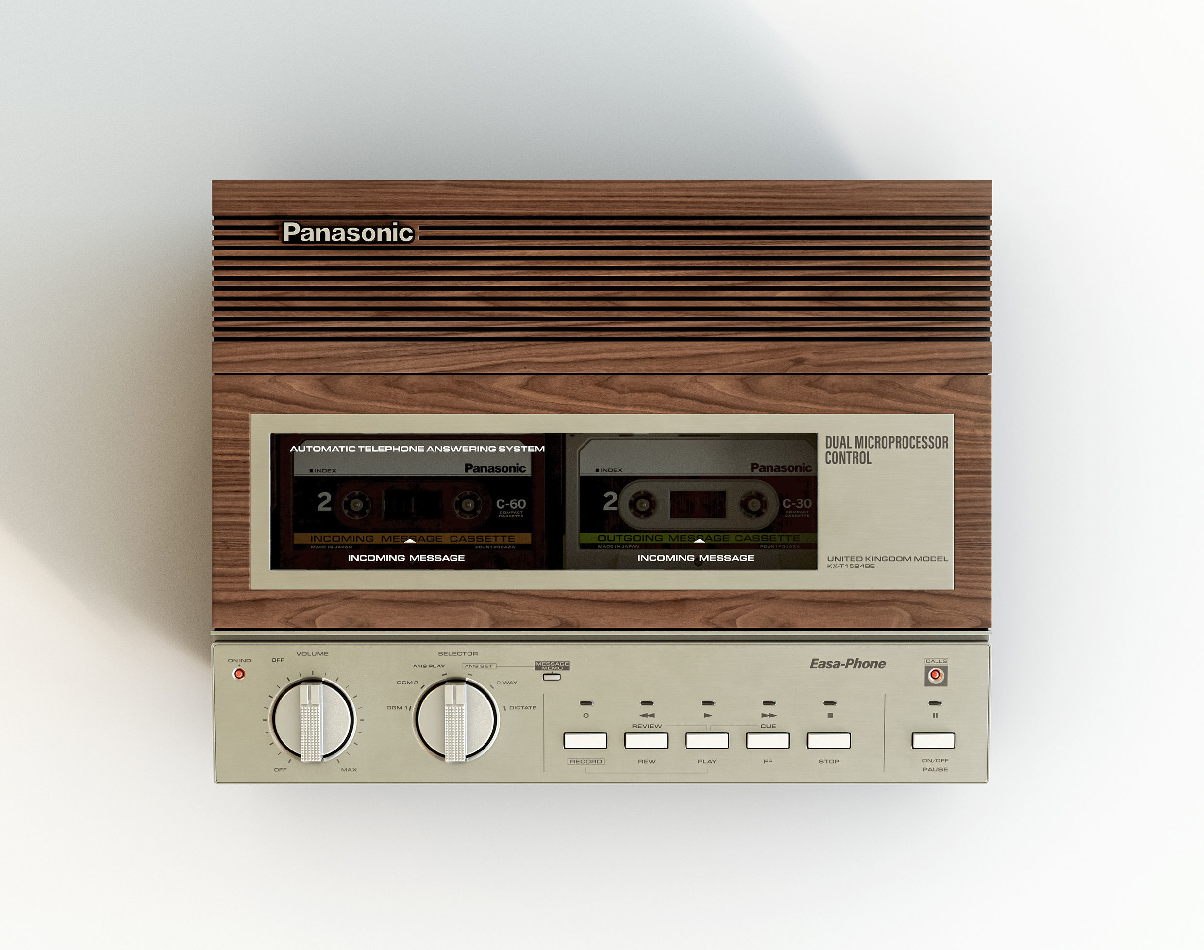 Vintage Panasonic Answering Machine 3D model | CGTrader