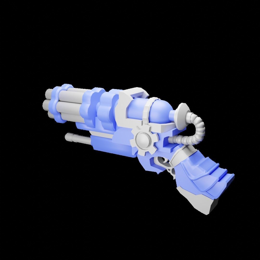 3D model Lowpoly Gun - Two Version Metarial and Realistic Texture VR ...