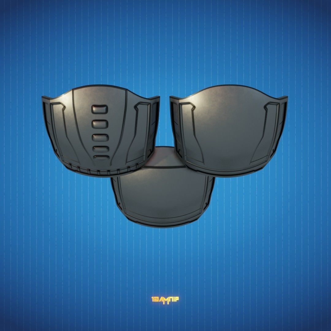 Custom Mandalorian Shoulder armor 3D model 3D printable | CGTrader