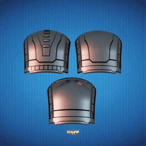 Custom Mandalorian Shoulder armor 3D model 3D printable | CGTrader