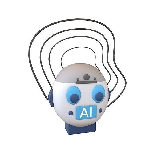 3D model AI Hallucination Icon V1 001 VR / AR / low-poly | CGTrader
