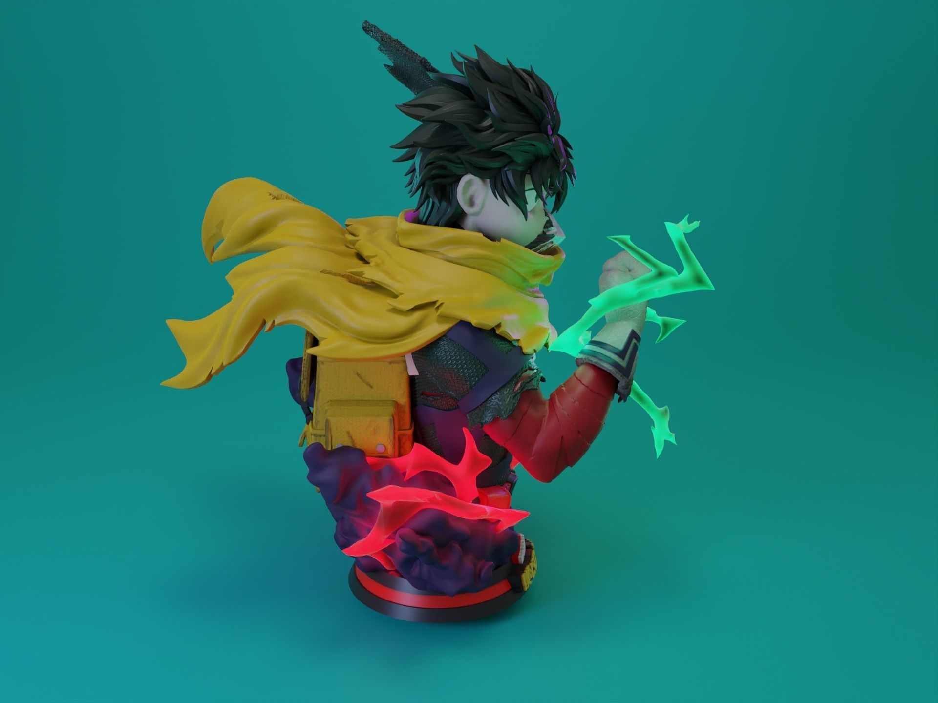 Deku Seinen - Midoriya Izuku 3D model 3D printable | CGTrader