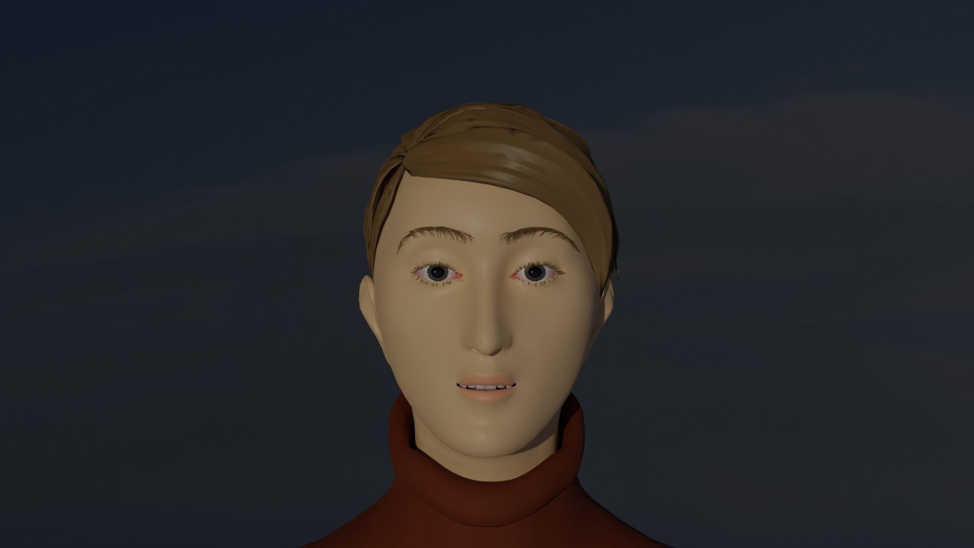 3D model Noodle Nose- Boy Cartoon Character VR / AR / low-poly | CGTrader