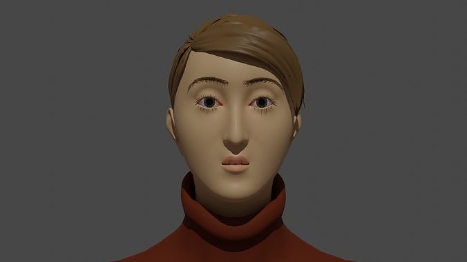 3D model Noodle Nose- Boy Cartoon Character VR / AR / low-poly | CGTrader