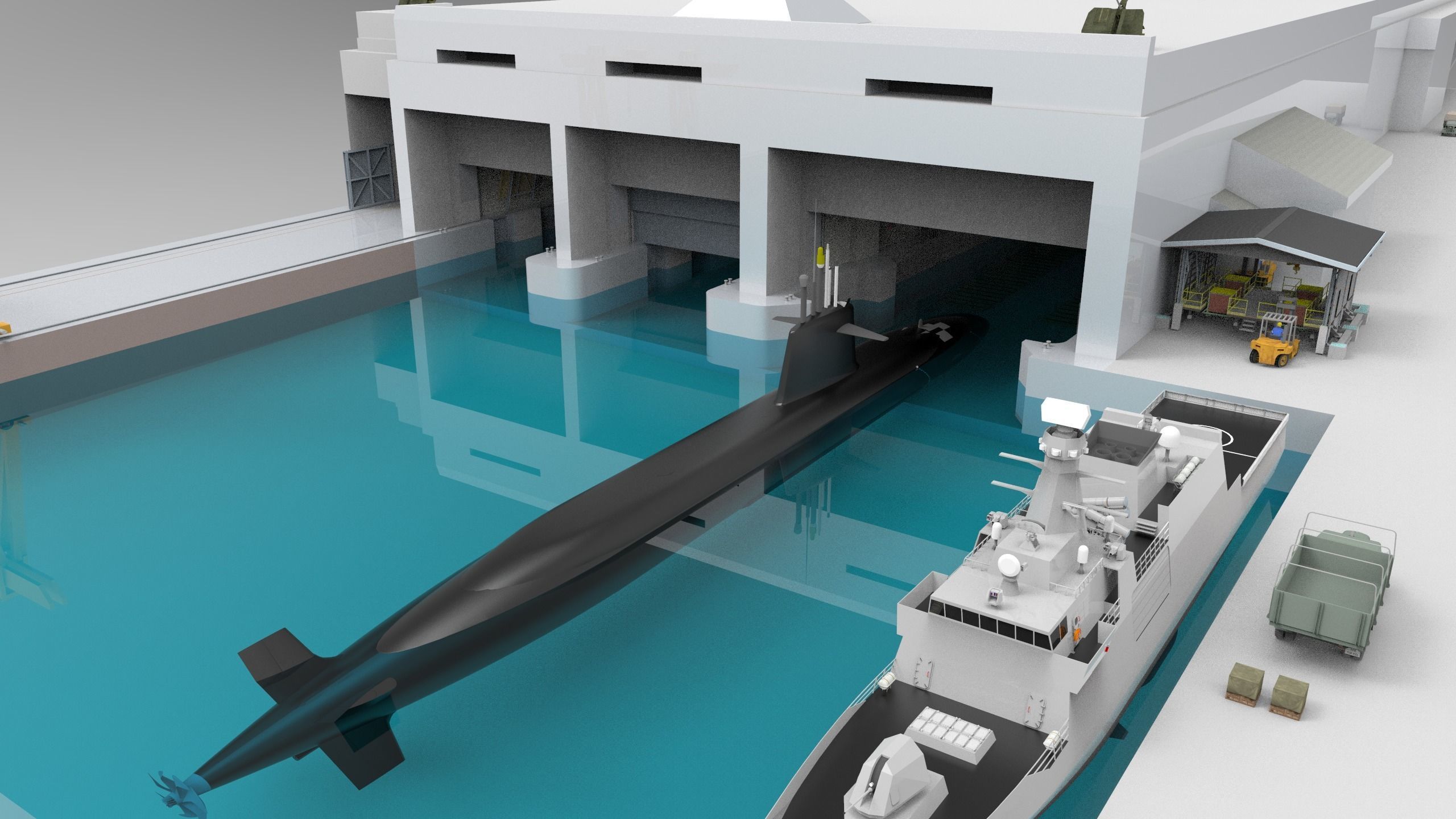 Navy Millitary Base 3D model | CGTrader