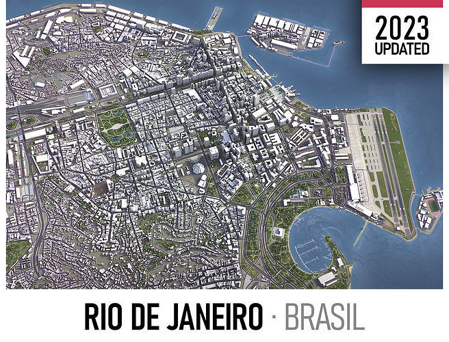 3D model Rio de Janeiro VR / AR / low-poly | CGTrader