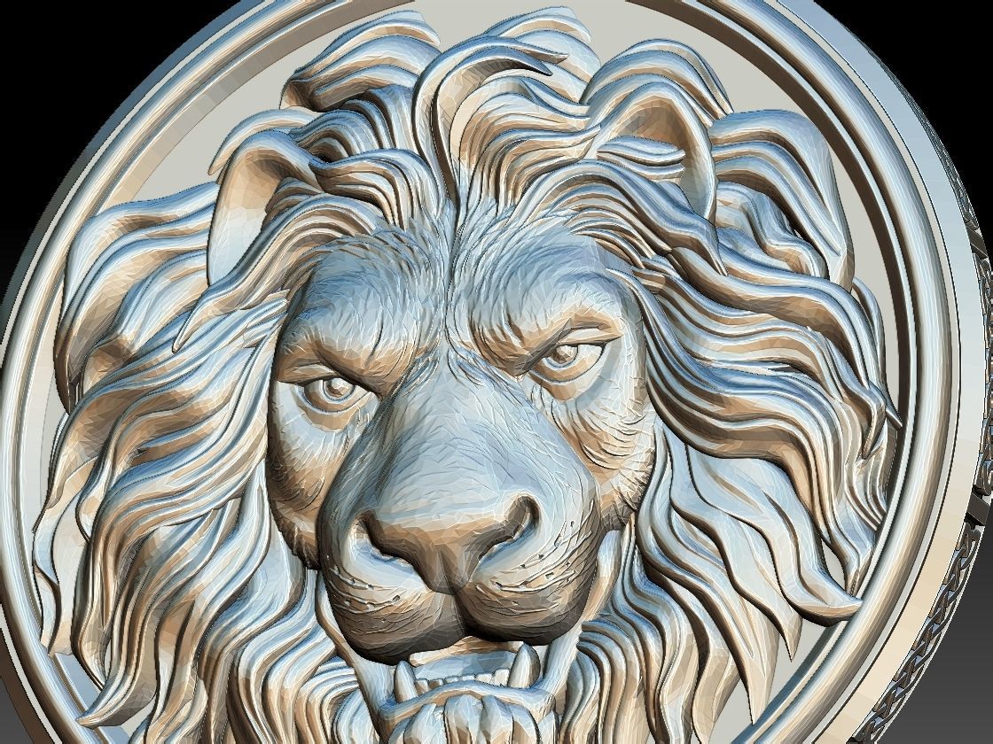 HM Lion Keychain 01 3D model 3D printable | CGTrader