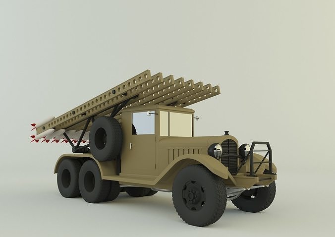 Katyusha rocket launcher vehicle 3D model | CGTrader