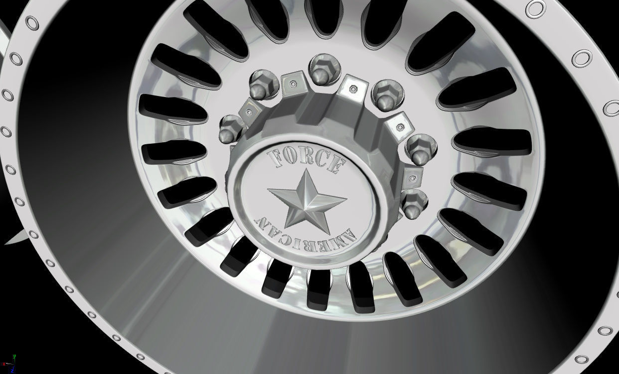 Wheel American Force Dually N20 MASSIVE DRW 3D model | CGTrader