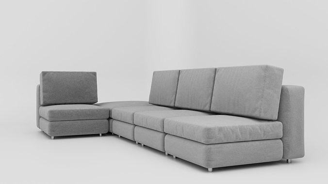 Modern Sofa fabric free 3D model | CGTrader