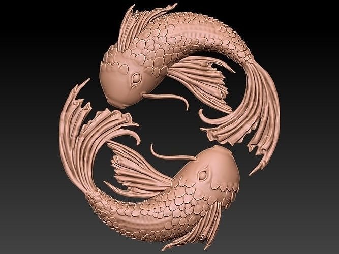 Pisces 3D Model 3D model 3D printable | CGTrader