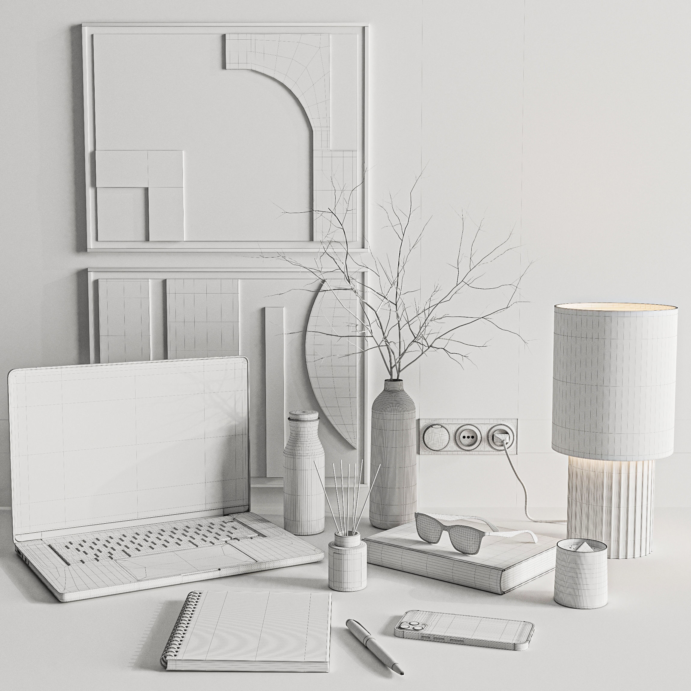 Decorative Set 3D model | CGTrader