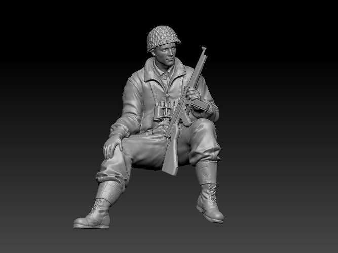 Military man ready to 3d print 3D model | CGTrader