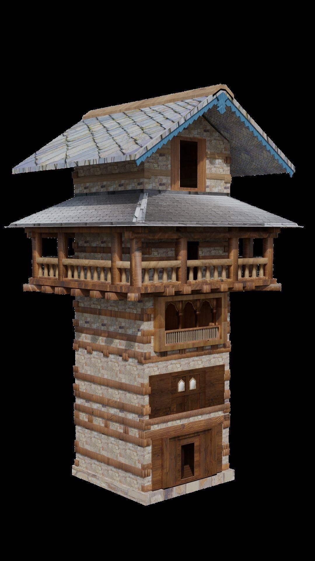 Koti Banal architecture 3D model | CGTrader