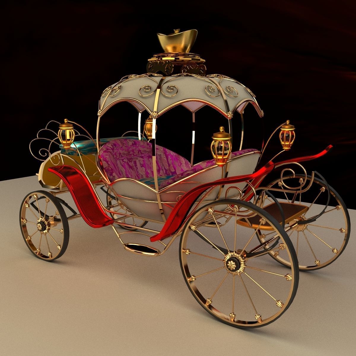 Chinese carriage 3D model | CGTrader