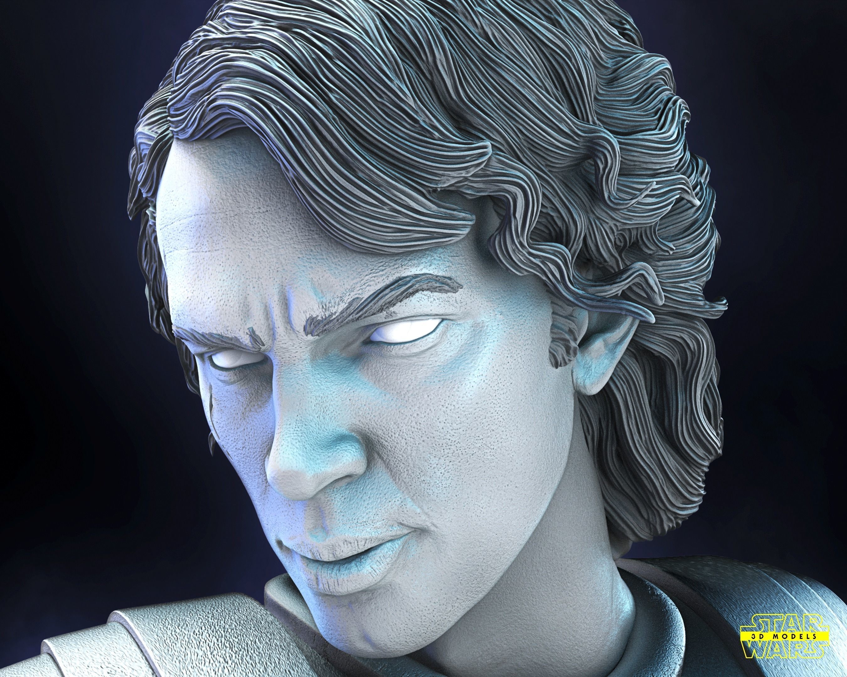 Anakin Skywalker Clone Wars Sculpture Star Wars 3D Models 3D model 3D ...