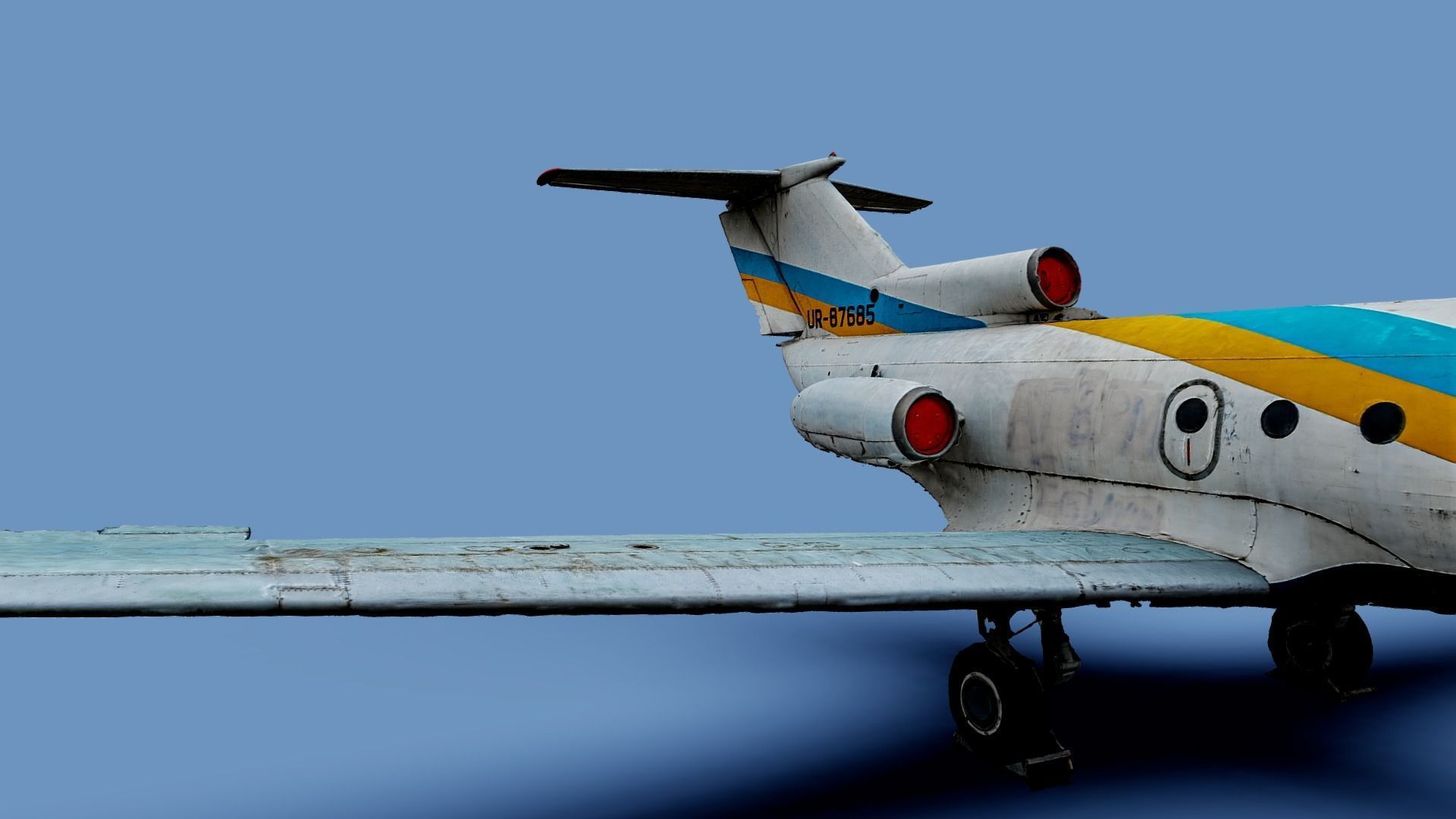 3D model Yakovlev yak 40 airplane Ukraine Antonov photogrammetry 3D ...