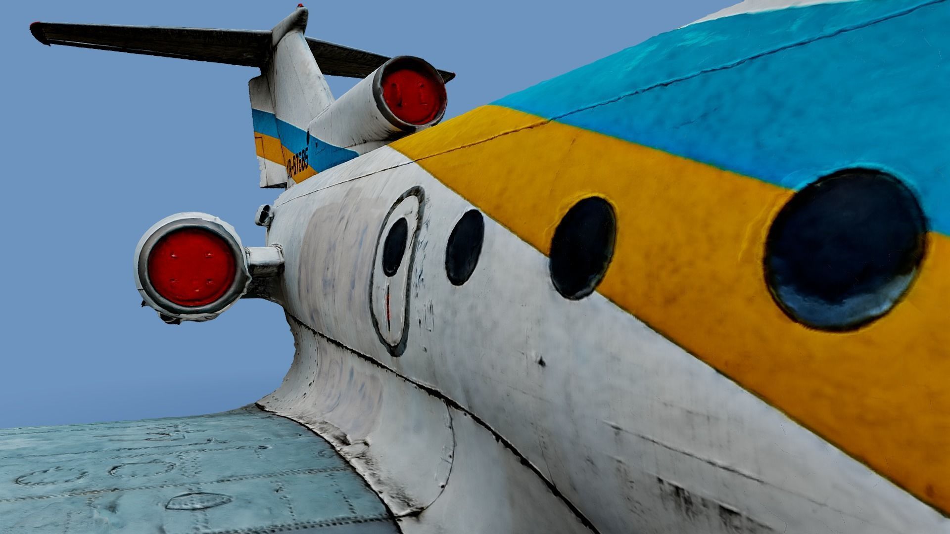 3D model Yakovlev yak 40 airplane Ukraine Antonov photogrammetry 3D ...