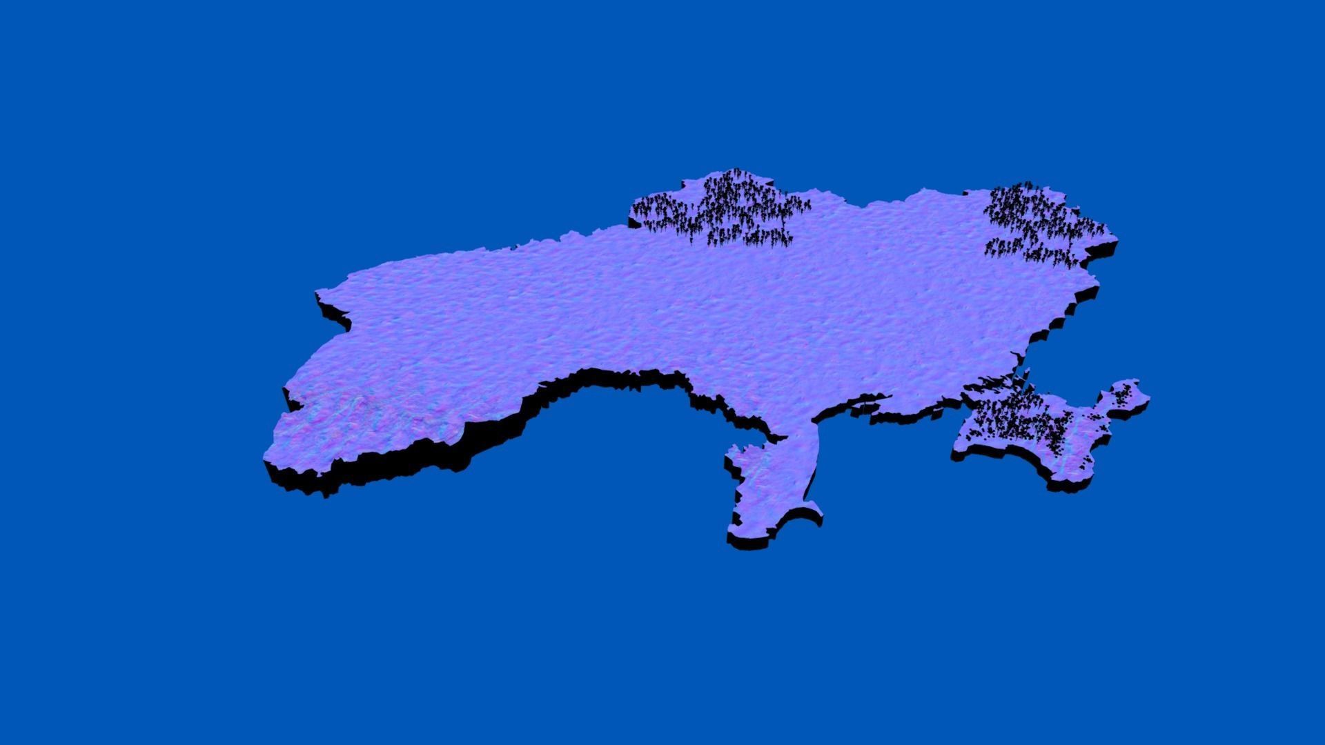 3d map of Ukraine obj gltf usdz 3D model | CGTrader