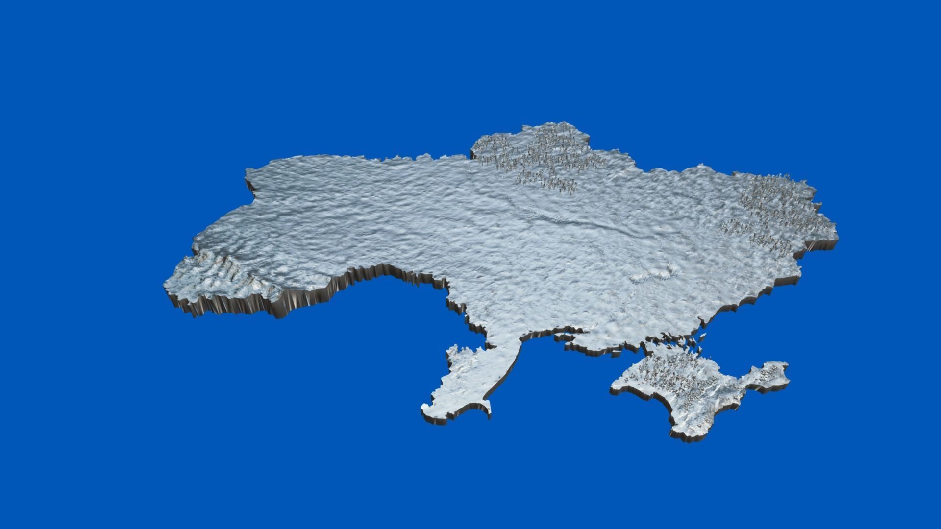 3d map of Ukraine obj gltf usdz 3D model | CGTrader