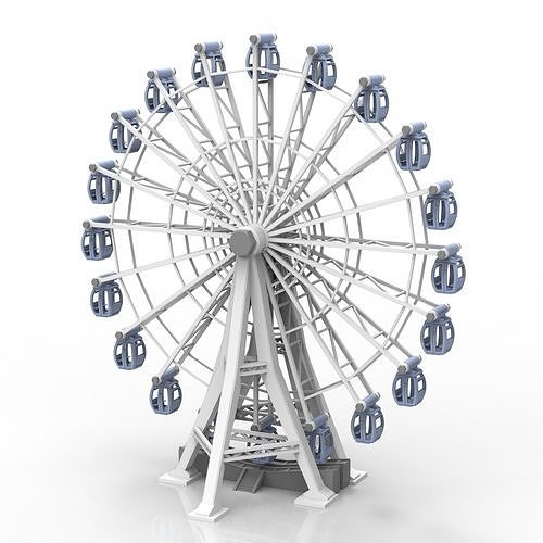 Ferris wheel miniature 3D model 3D printable | CGTrader