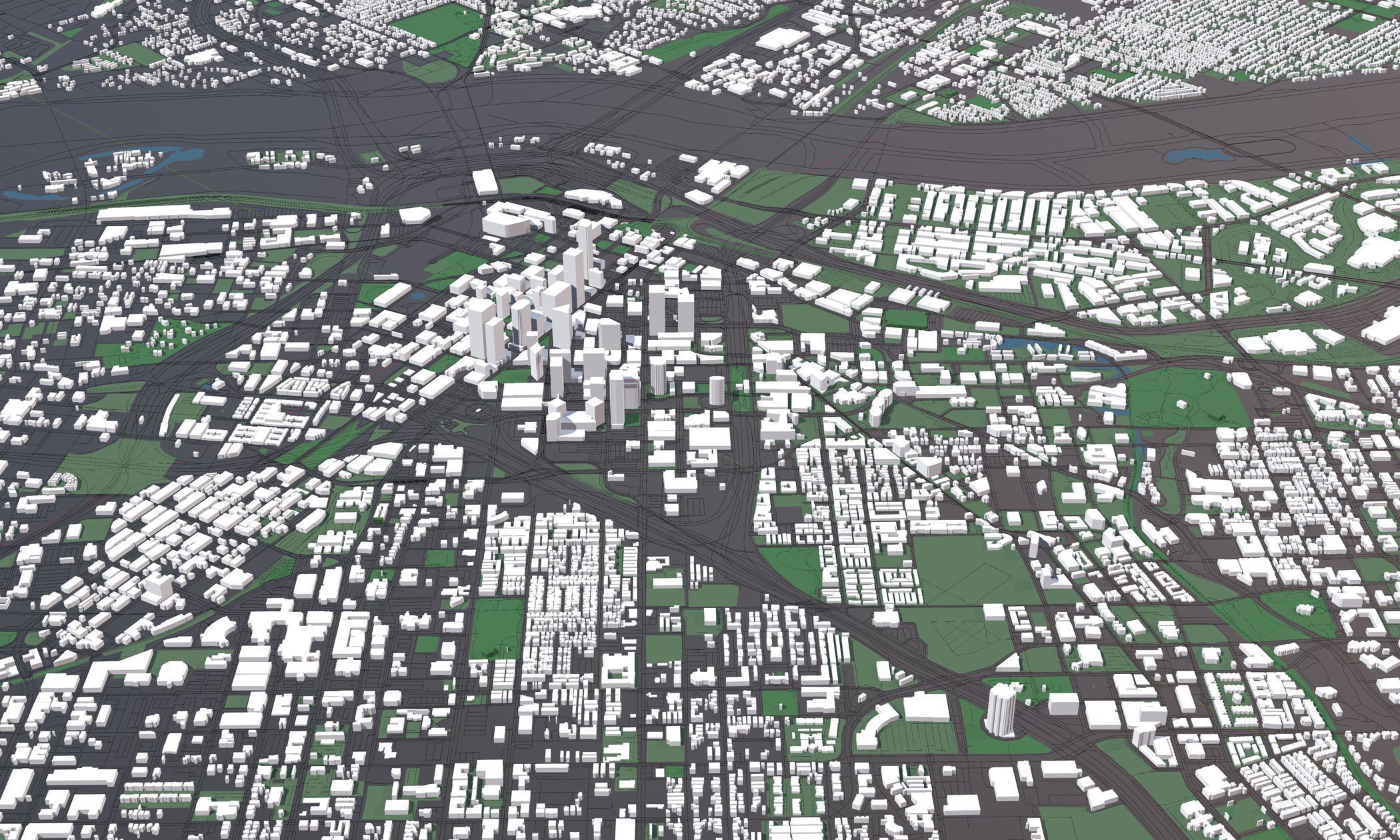 Texas Dallas USA - Mass buildings 3D model | CGTrader